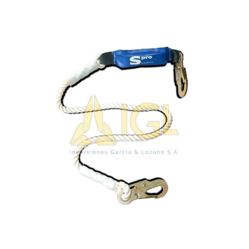 LÍNEA DE VIDA SIMPLE SPRO NBL CABO DE NYLON CON SHOCK ABSORBER - IGL
